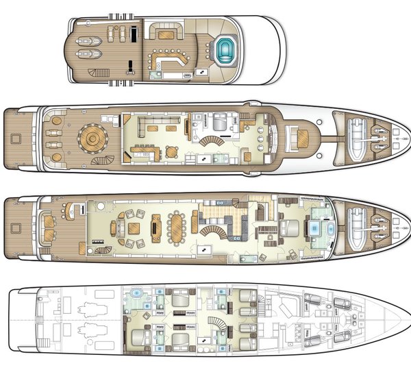 METEOR - Layout – Luxury Yacht Browser | by CHARTERWORLD Superyacht Charter